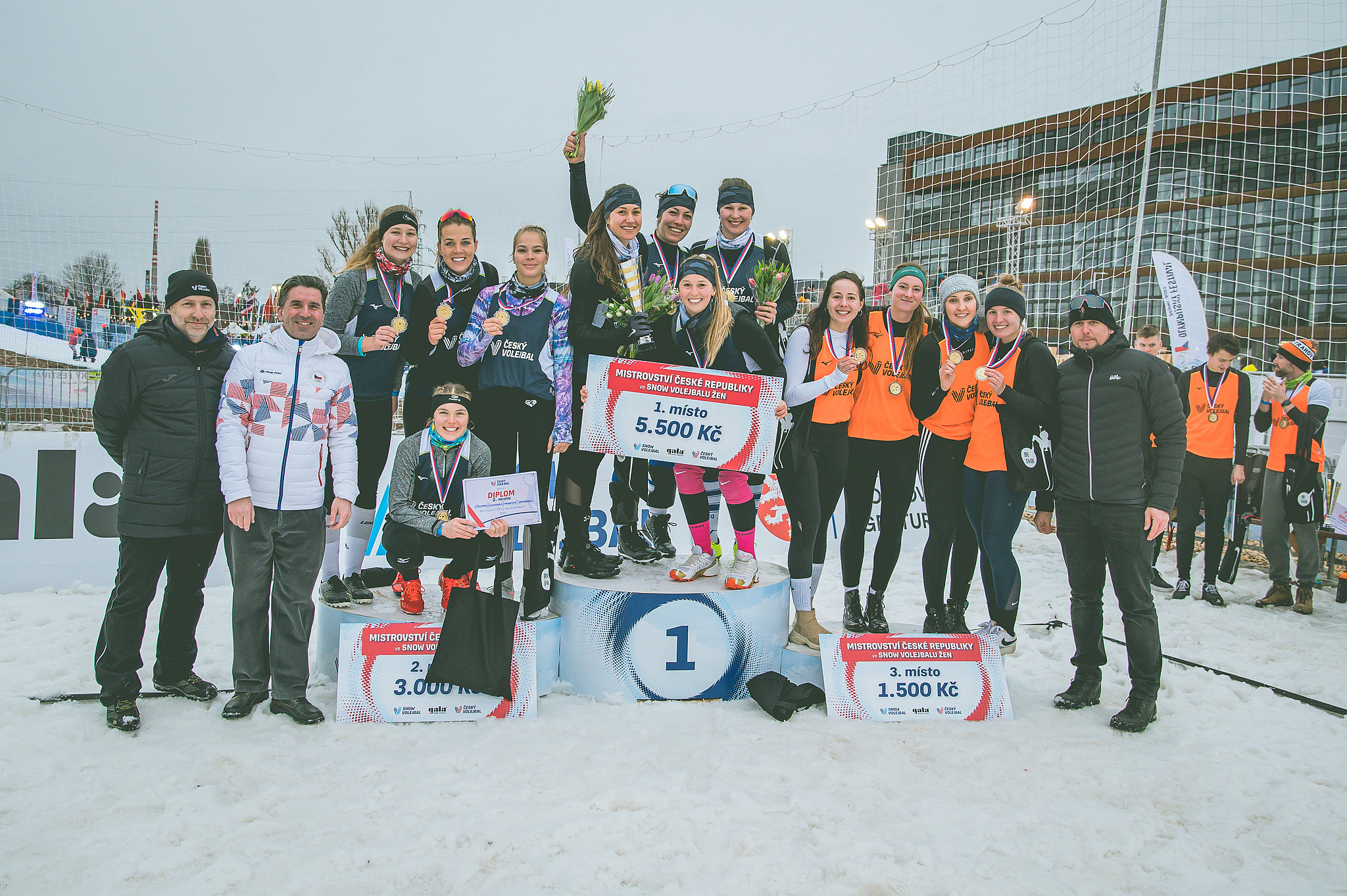 Mistrovské tituly ve snow volejbale pro letošní rok rozdány